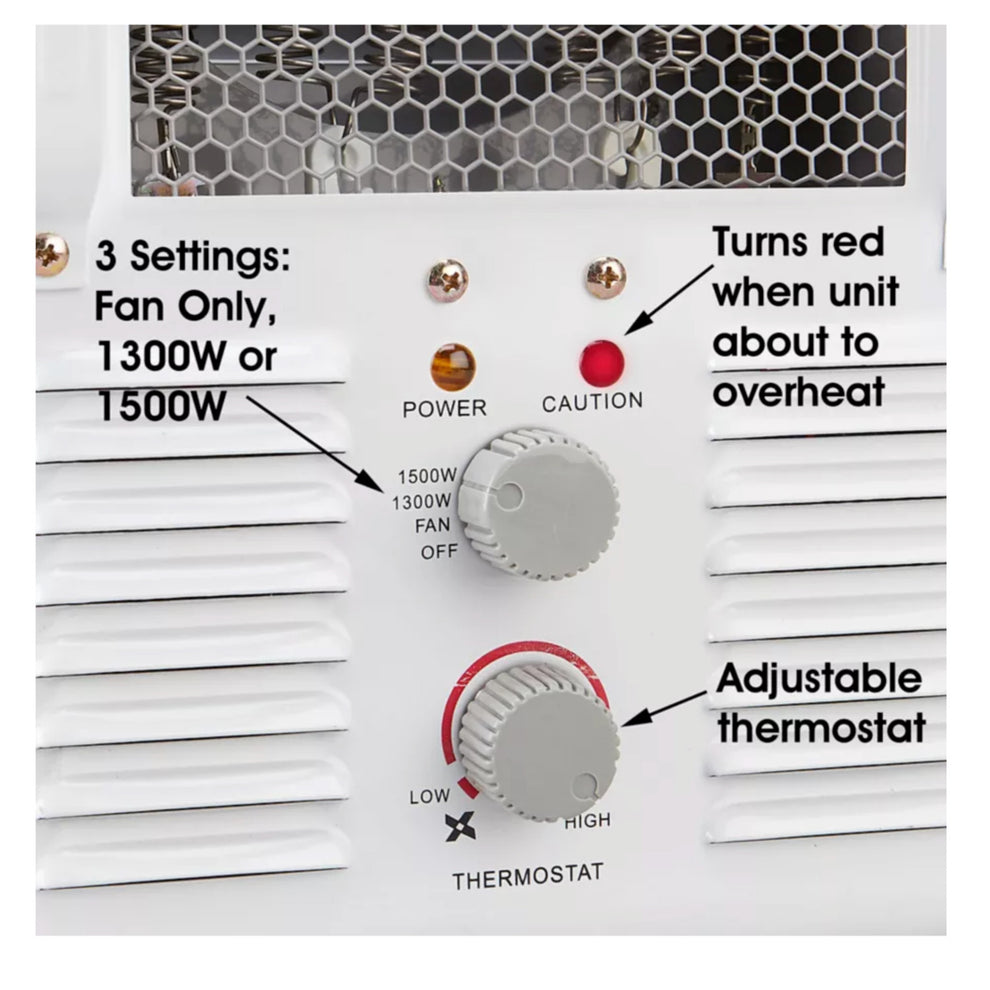 Uline | Portable 1500W Electric Heater – MyGreenhouseStore.com