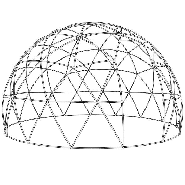 Garden Igloo | Dome, PVC, 11'9"W, 7'2"H Frame Only - Outdoor Dining, P ...