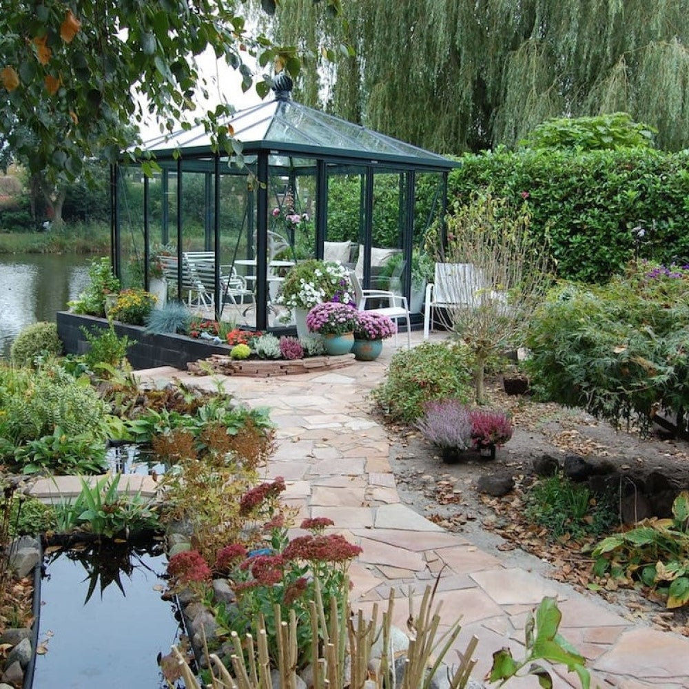 Janssens | Pyramid Glass Greenhouse Kit With 4mm Tempered Glass Glazin ...