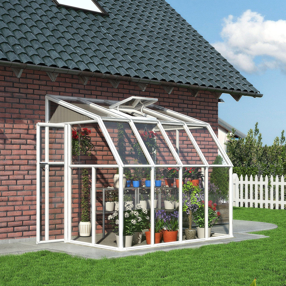 Palram - Canopia | Sun Room Six Sunroom Enclosure, Lean To Greenhouse ...
